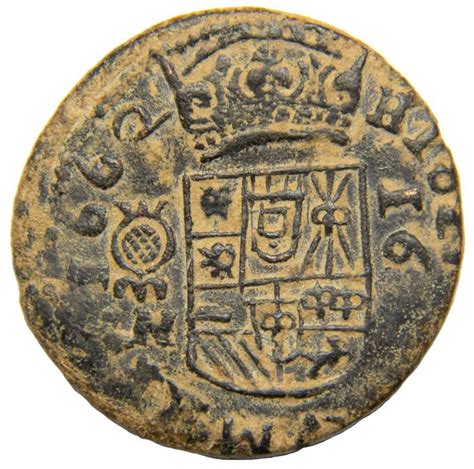 Espagne Felipe IV 1621 1665 16 Maravedís Acuñado en el Catawiki