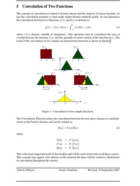 convolution pdf convolution fourier transform