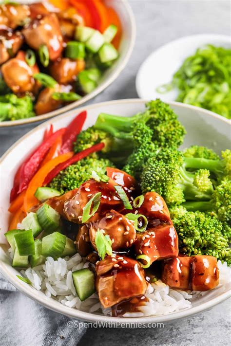 Teriyaki Chicken Bowls Spend With Pennies Be Yourself Feel Inspired