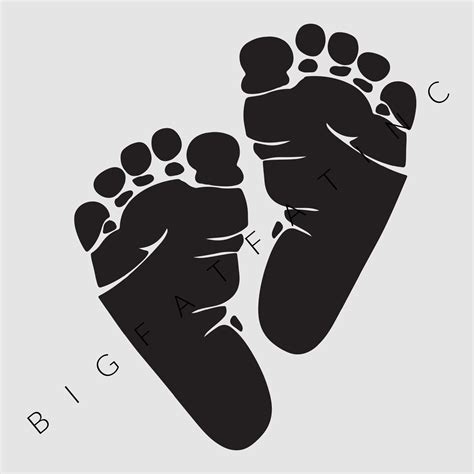Baby Footprint With Heart SVG Baby Feet Clipart Ubicaciondepersonas
