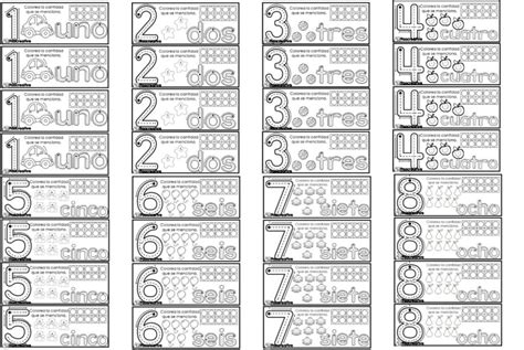 Fichas Para Enseñar Los Numeros Del 1 Al 10 Cómo Enseñar