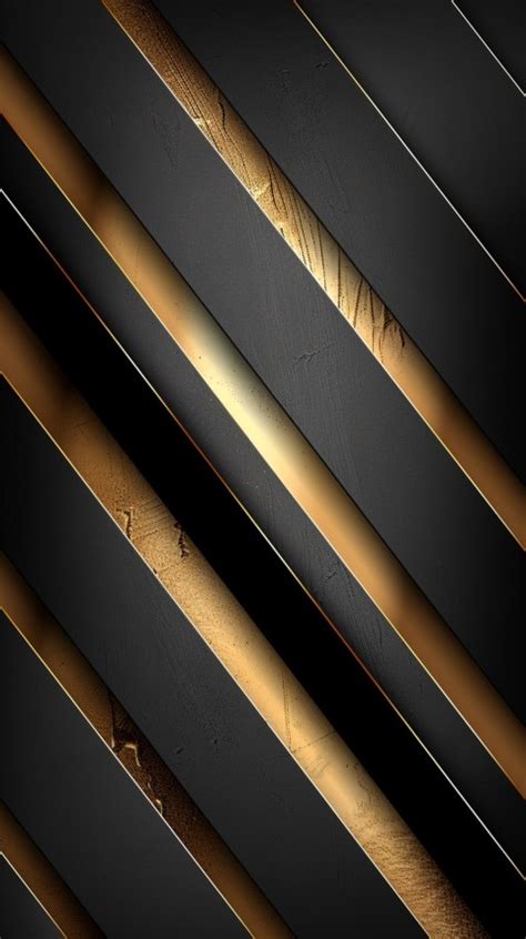 Black And Gold Background With Diagonal Lines And Metallic Textures