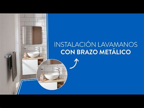 Cómo instalar un lavamanos con brazos metálicos Corona YouTube
