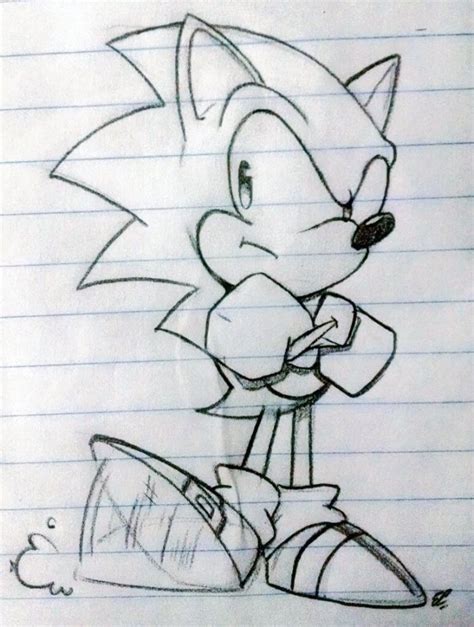 Dibujos De Sonic A L Piz F Ciles De Dibujar Para Imprimir