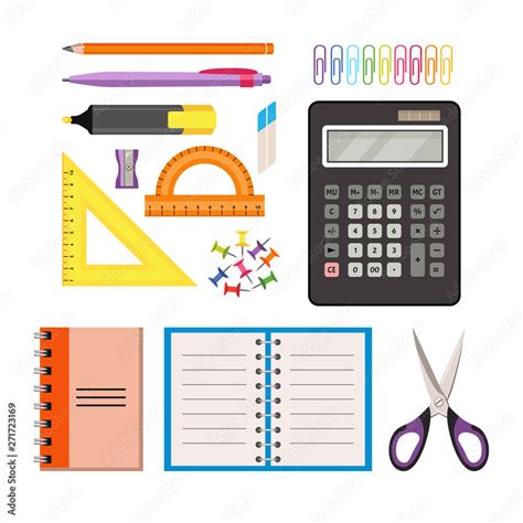 Office Stationery Set Calculator Pen Pencil Eraser And Sharpener