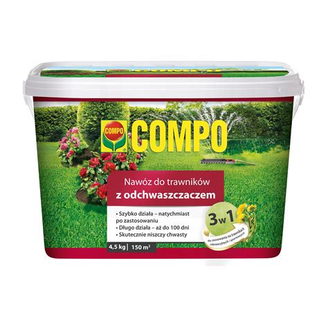 COMPO 3w1 NAWÓZ DO TRAWNIKA TRAWNIKÓW NA CHWASTY COMPO 3w1 NAWÓZ DO