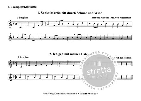 Martinslieder F R Blech Und Holzbl Ser Im Stretta Noten Shop Kaufen