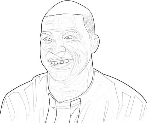 Kolorowanka Kylian Mbappe Po Wygranym Meczu Do Druku I Online