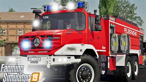 LS19 Feuerwehr Einsatz Tanklöschfahrzeug auf Anfahrt So geht es