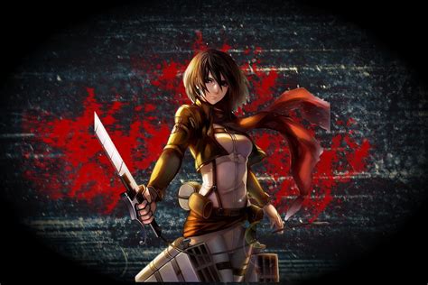 Fondos De Pantalla 1600x1067 Px Anime Chicas Anime Mikasa Ackerman