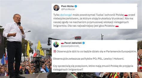 Partia Tuska i Kosiniaka forsuje pakt migracyjny Müller tylko PiS
