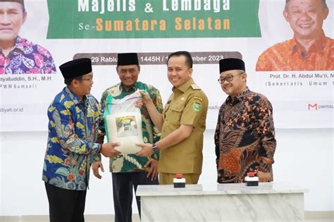 Pj Gubernur Agus Fatoni Buka Rakerwil Muhammadiyah Se Sumatera Selatan