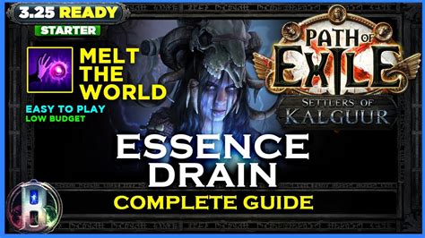 PoE 3 25 LEAGUE STARTER ESSENCE DRAIN OCCULTIST PATH OF EXILE