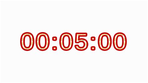 Timer Minuts White Background Youtube