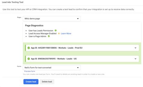 Workato Connectors Facebook Lead Ads Workato Docs
