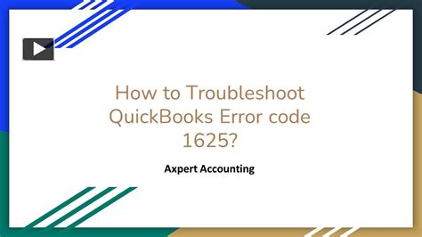 Ppt How To Troubleshoot Quickbooks Error Code Powerpoint