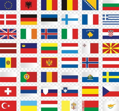 European Flags Png
