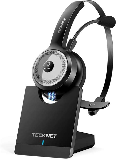 Bezprzewodowy zestaw słuchawkowy Bluetooth 5 0 TECKNET ze stacją
