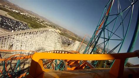 Goliath Roller Coaster Front Row Seat YouTube