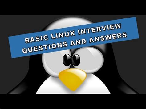 Basic Linux Interview Questions And Answers Linuxinterviewquestions