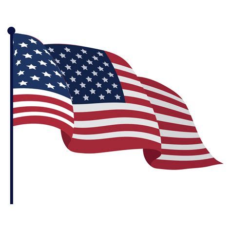 Usa Flag Waving 12021416 Vector Art At Vecteezy