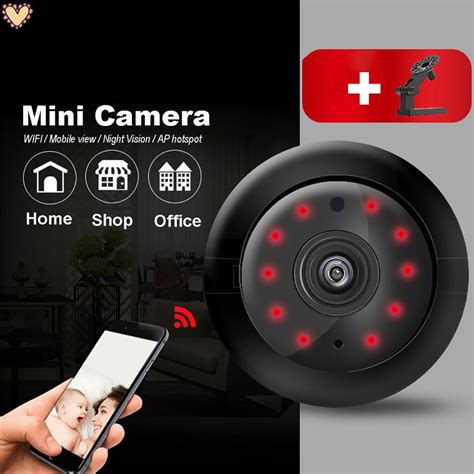 Mini IP Kamera Kablosuz WiFi HD 720P Gizli Ev Güvenlik Kamerası IR Gece