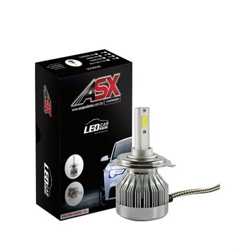 Kit Lampada Super Led Asx Carro H H H Lumens K R
