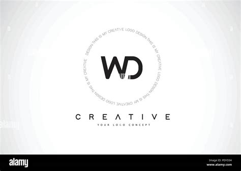 W D Logo Design Stock Vector Images Alamy