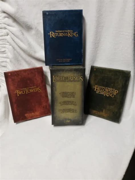 LORD OF THE Rings The Motion Picture Trilogy DVD 2004 12 Disc Set