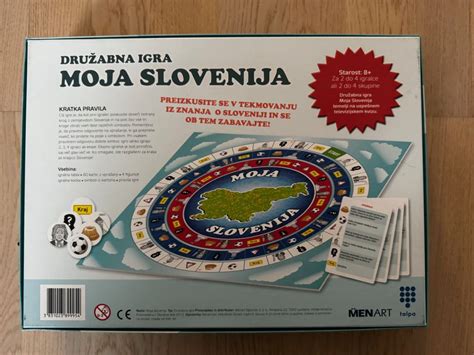 Družabna igra Moja Slovenija