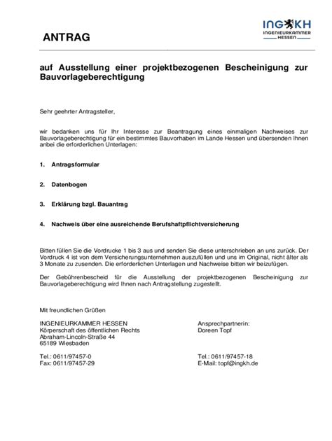 Ausfüllbar Online Antrag auf Ausstellung einer projektbezogenen