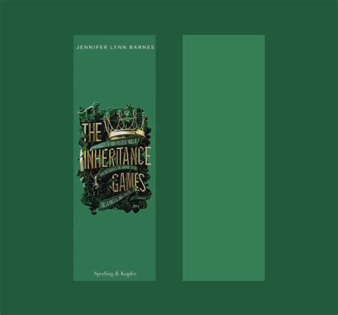Marque Page The Inheritance Games Signets De Lecture Marque Page A