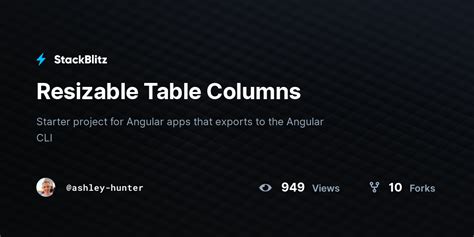 resizable table columns stackblitz