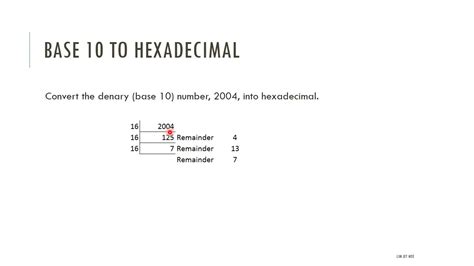 Convert Base 10 To Hexadecimal YouTube