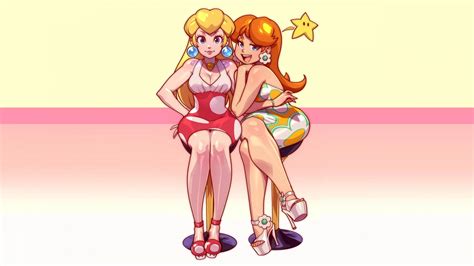 Hintergrundbilder 2560x1440 px Gänseblümchen Prinzessin Peach