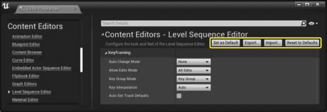 Editor Preferences And Project Settings Unreal Engine Documentation