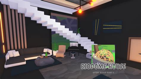 Adopt Me BIODOME HOUSE Speed Build PART 1 Luxurious Black Biodome