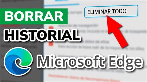 Cómo BORRAR el Historial de Navegación en Microsoft Edge 2024 YouTube