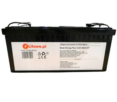 AKUMULATOR LITOWY 12V 200Ah LIFEPO4 DO FOTOWOLTAIKI KAMPERA BMS