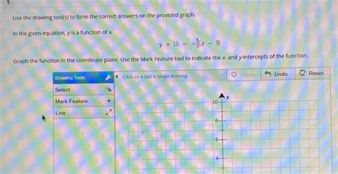 Solved S Use The Drawing Tool S To Form The Correct Answers On The