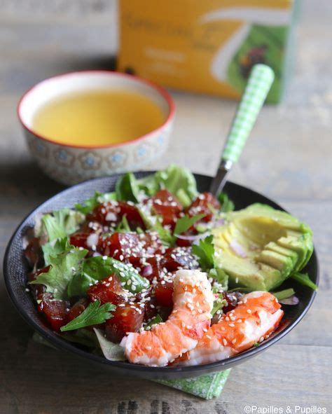 Recette De Poke Bowl Aux Crevettes Thon Et Avocat Recette Recette