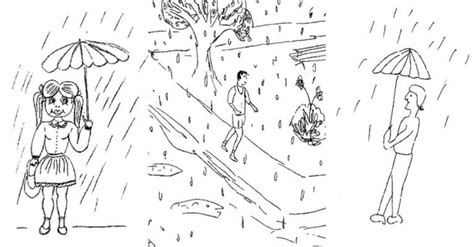 Entrevistas de trabajo cómo dibujar una persona bajo la lluvia Sigue