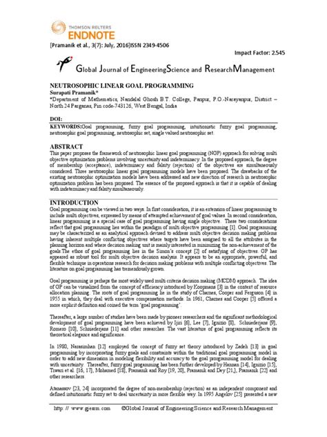 neutrosophic linear goal programming pdf mathematical optimization applied mathematics