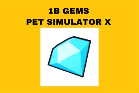 CLEAN 1B GEMS Pet Simulator X Fast Delivery