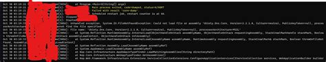 unhandled exception system io filenotfoundexception could not load file or assembly ubiety