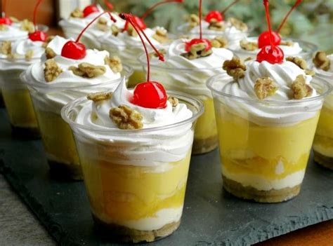 Individual No Bake Banana Split Cakes Perfect For That Party Baked