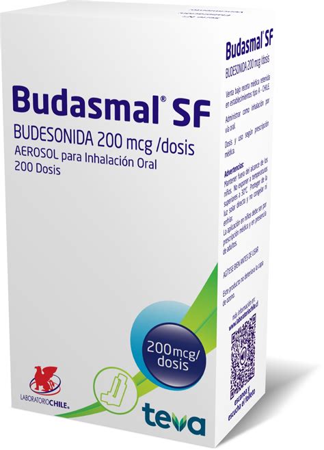 Budasmal SF Budesonida Aerosol para Inhalación 200 mcg X 200 dosis