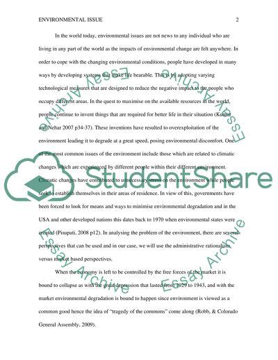 Environmental Issue In The World Today Essay Example Topics And Well