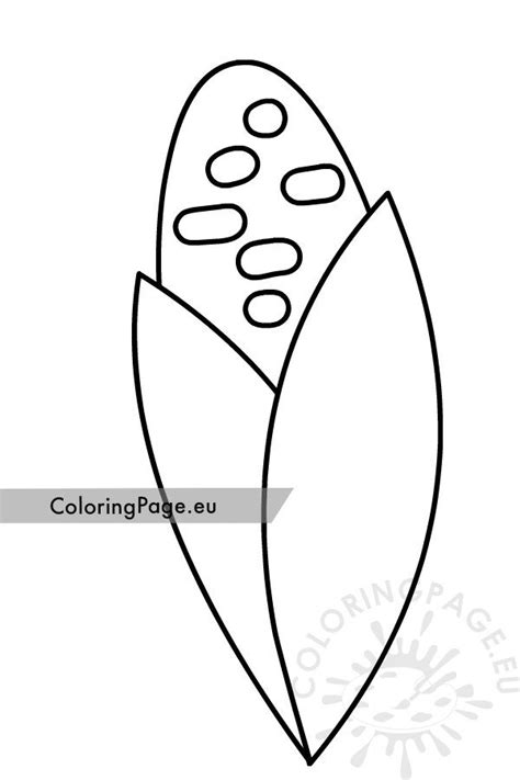 Corn On The Cob Printable Template