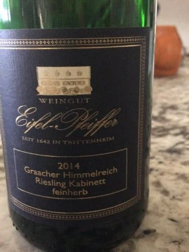 Eifel Pfeiffer Graacher Himmelreich Riesling Kabinett Feinherb Vivino